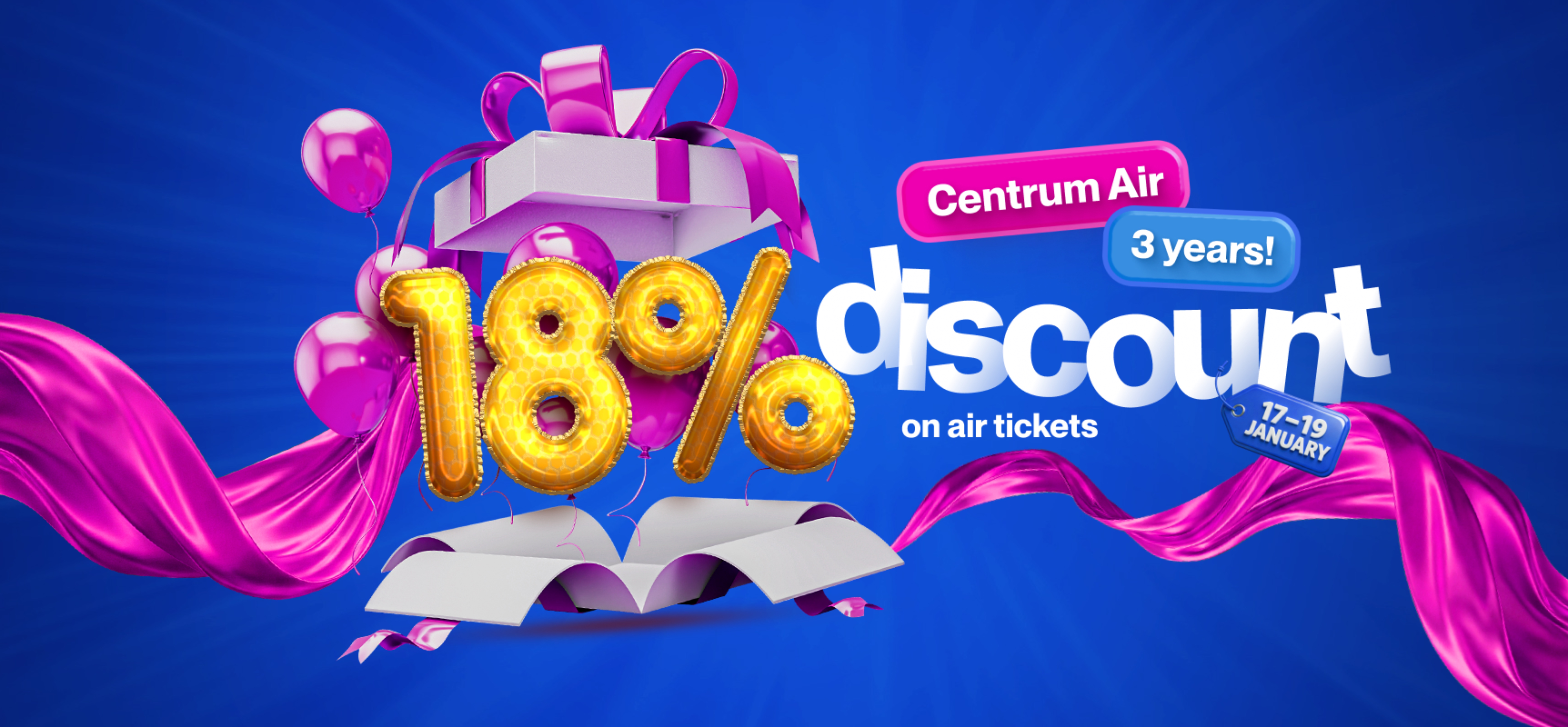 Centrum Air Announces an 18% Discount on Air Tickets to Celebrate Its ...